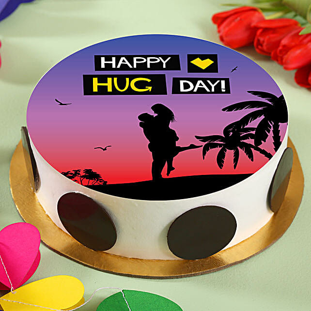 Buy/Send Magical Hug Pineapple Photo Cake 1 Kg Online- FNP
