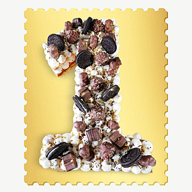 Number 1 Oreo Cookies Vanilla Cake uae | Gift Number 1 Oreo Cookies ...